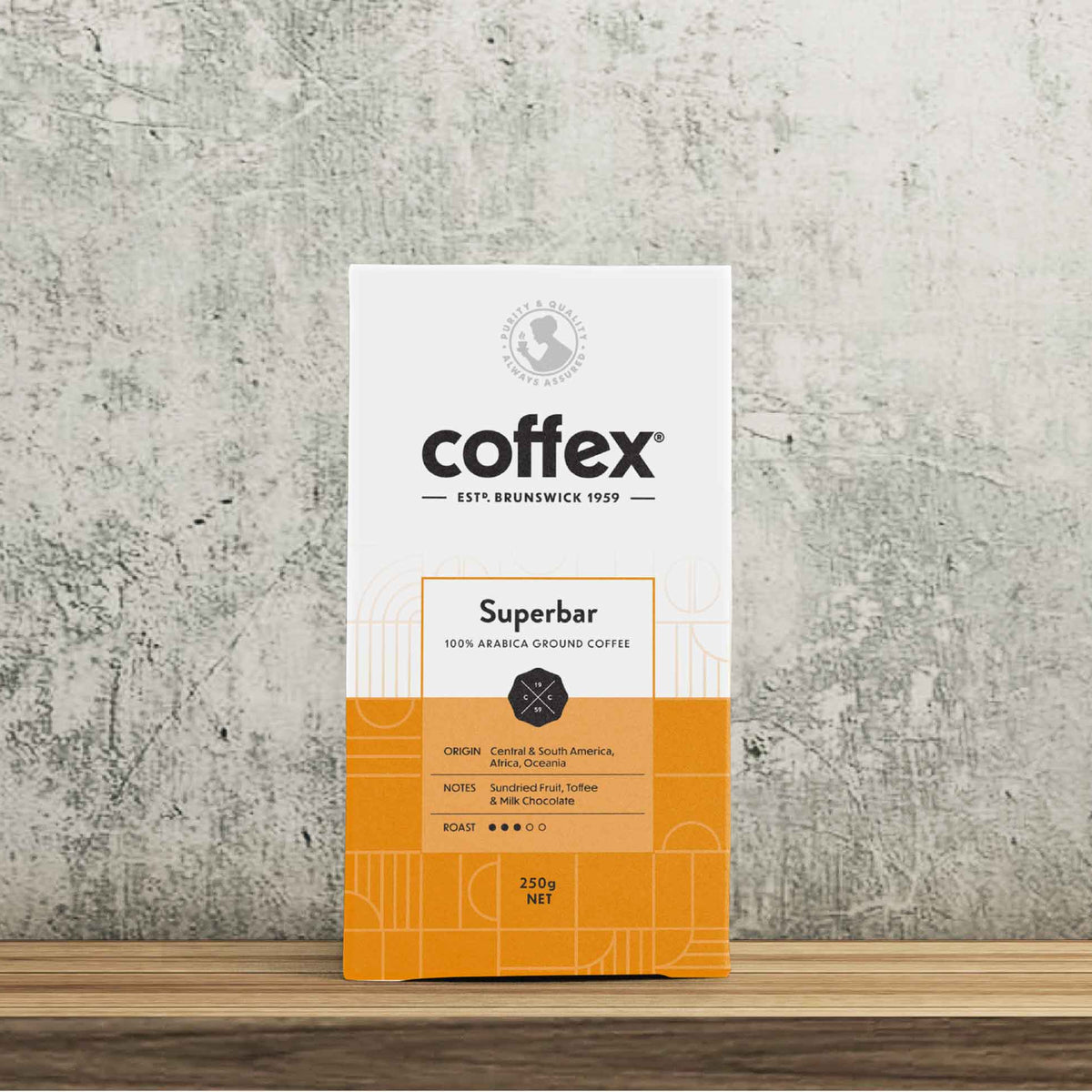 Superbar 250g ground – Coffex Coffee Roasters
